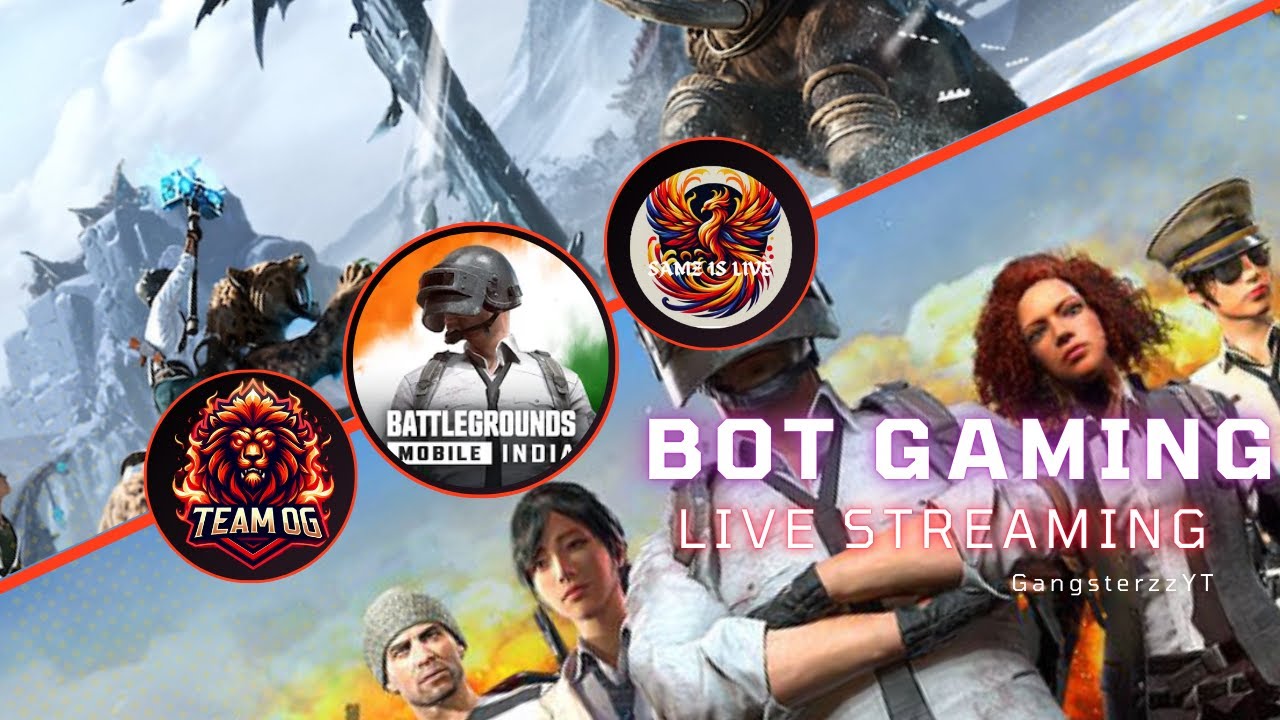 BGMI bot gameplay in live GangsterzzYT #bgmilive #bgmi @YouTubeVIJAY123 ...