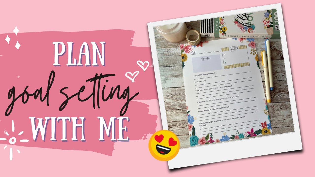 Plan With Me Goal Setting Edition | Goal Planning | Planner Ideas ...