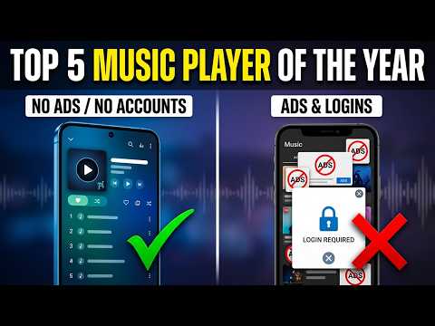 Top 5 Best Music Player Apps for Android No Ads, No Account Needed!