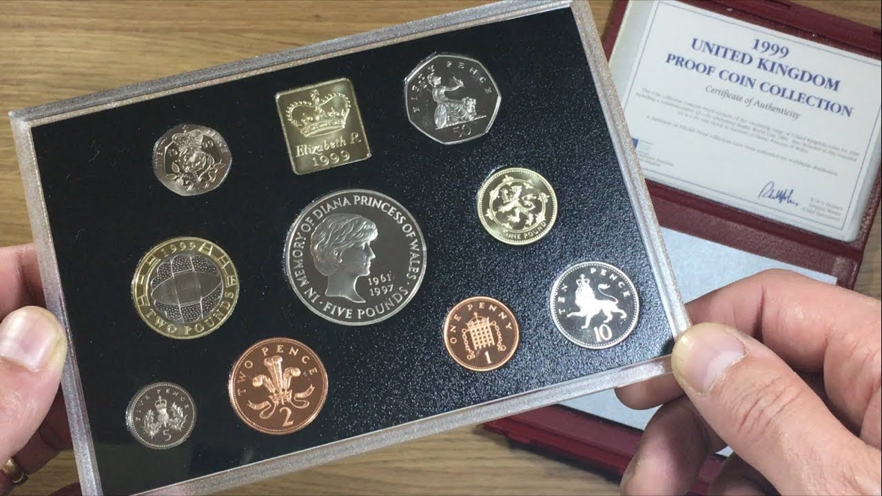 1999 PROOF U.K. COIN SET || NEVER RELEASED £1 COIN || 1999 PROOF (ROYAL ...