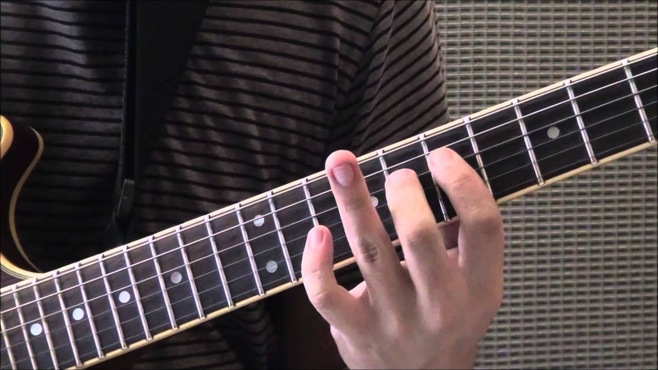Bb Ionian Scale (3 notes per string) guitar - YouTube