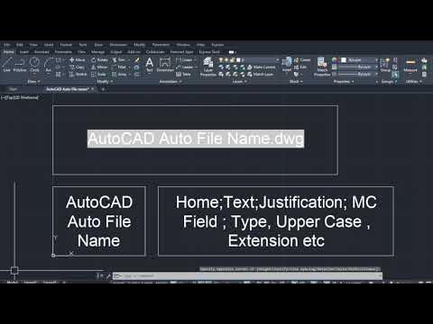 AutoCAD Insert Auto File Name - YouTube