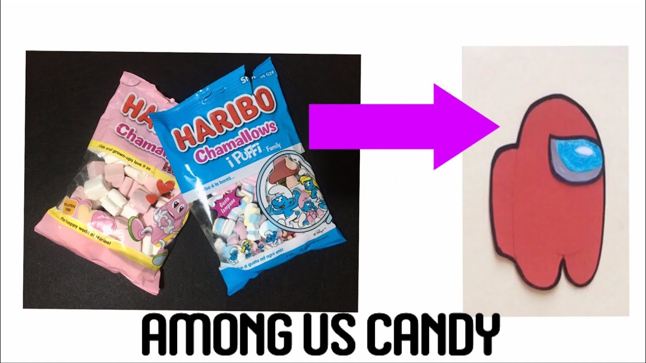 AMONG US How To Make Among Us Candy made from marshmallows! 2 minutes ...