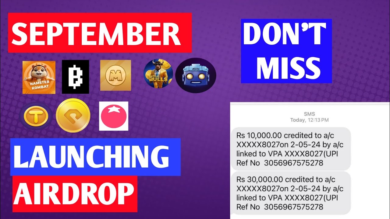 AIRDROP LAUNCHING In SEPTEMBER | SEPTEMBER LAUNCHING AIRDROP | #airdrop ...