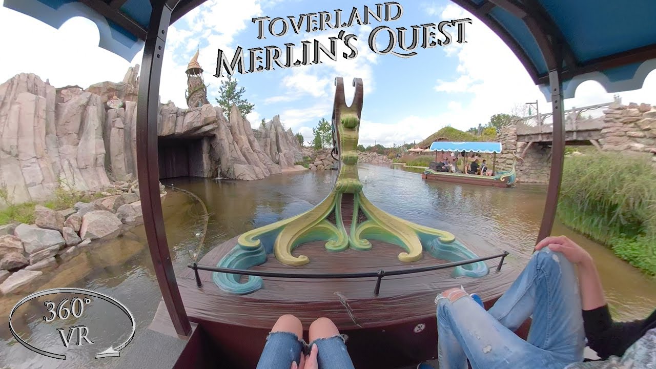 Toverland Merlins Quest 360° VR POV Onride - YouTube