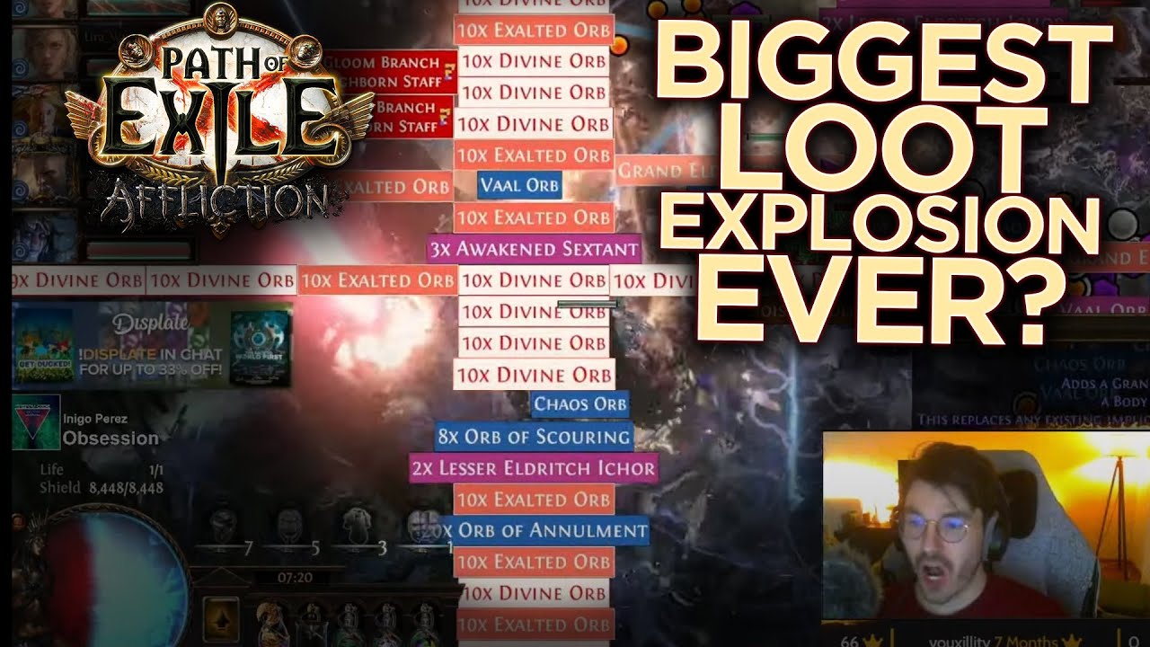 Highest Value Loot Explosion in PoE History? | 200+ Div Value | 3.23 ...