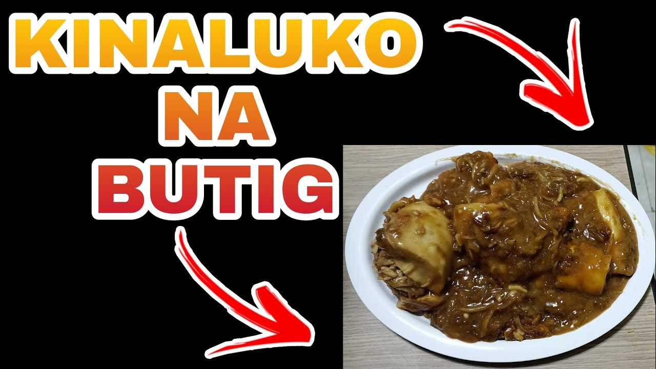 HOW TO COOK KINALUKO NA BUTIG O GINATAANG GABI | Dejumo Family Vlog ...