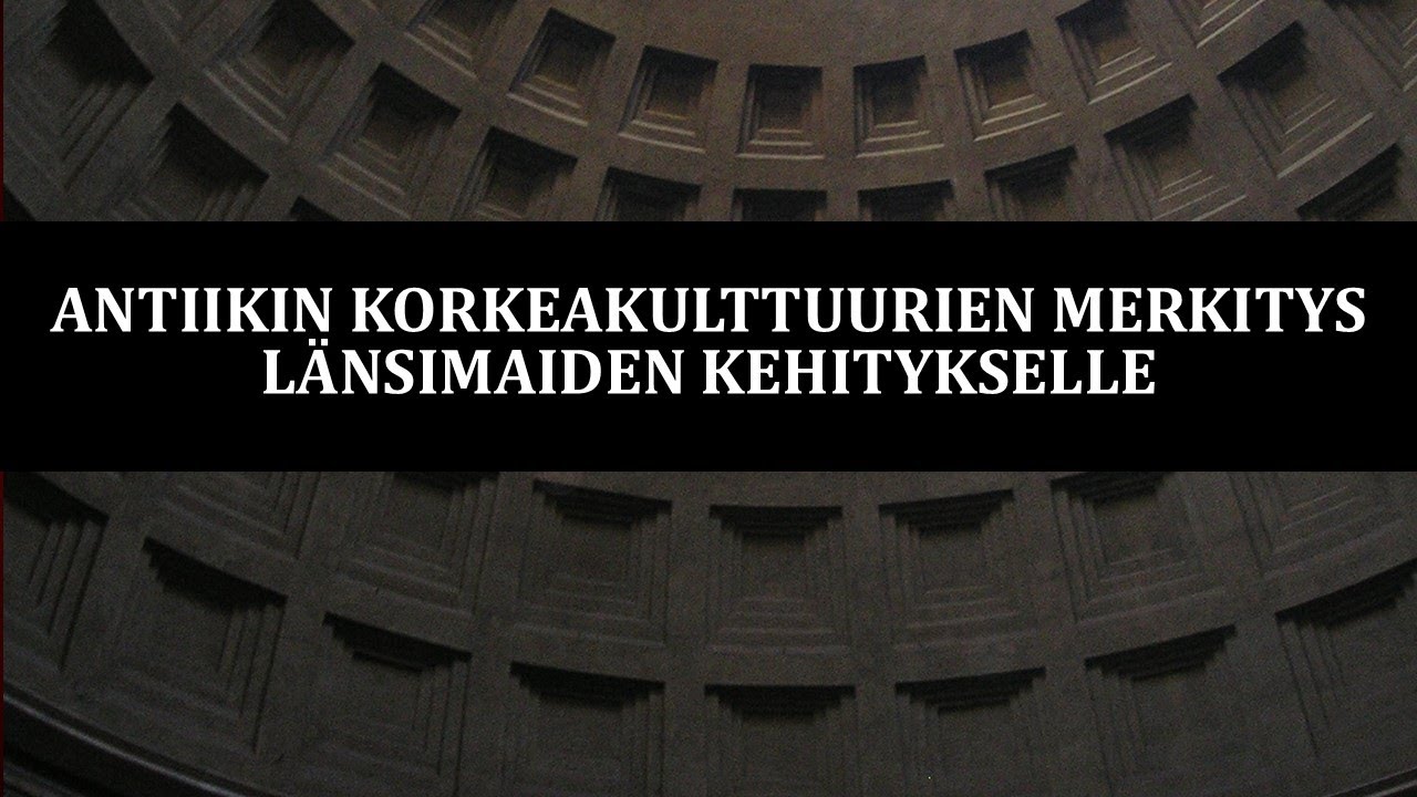 Antiikin Rooman ja Kreikan merkitys länsimaisen kulttuurin kehitykselle ...