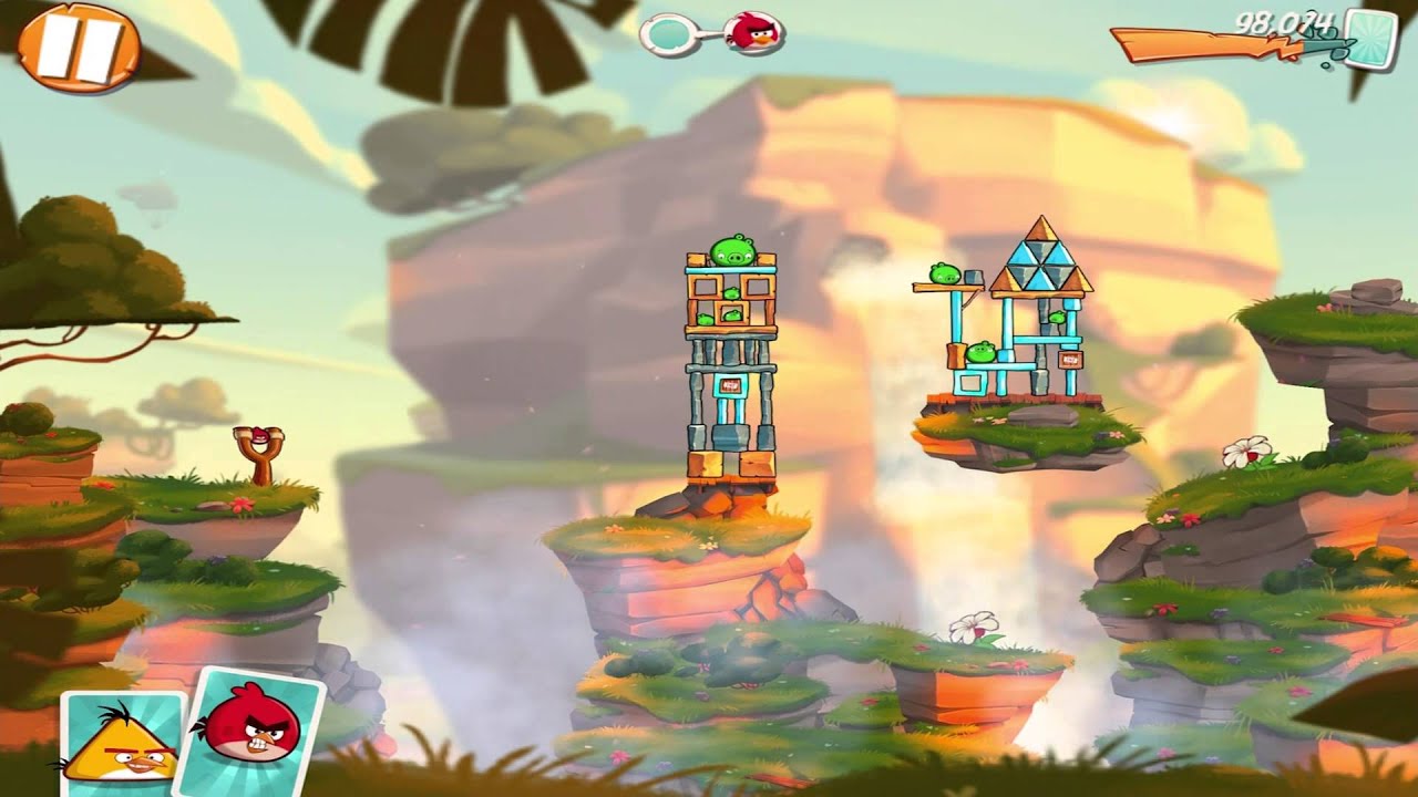 Angry Birds 2 - Feathery Hills Level 14 - Walkthrough 3 Star - YouTube