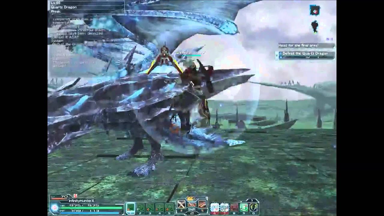 [PSO2] InfinityHunterX - HU/FI Quartz dragon SH all parts break , no ...