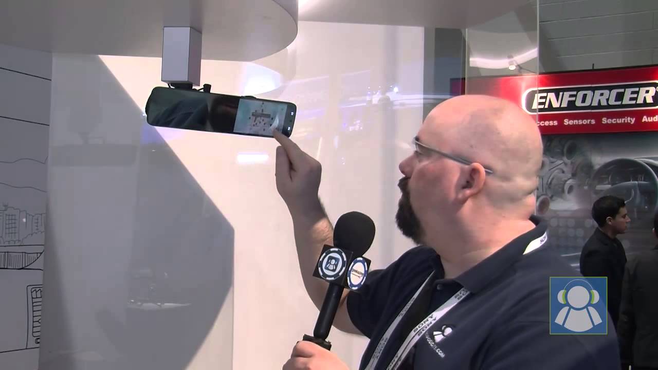 CES 2014: Pioneer Android Rear-view mirror - YouTube