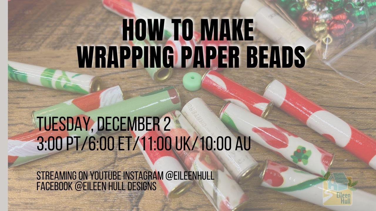 How to Make Wrapping Paper Beads - YouTube