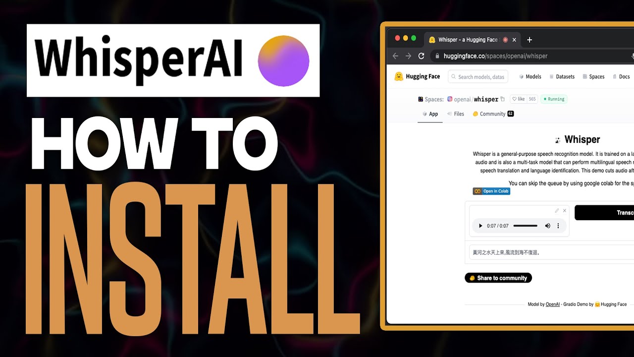 How To Install And Use Whisper AI Voice To Text - YouTube