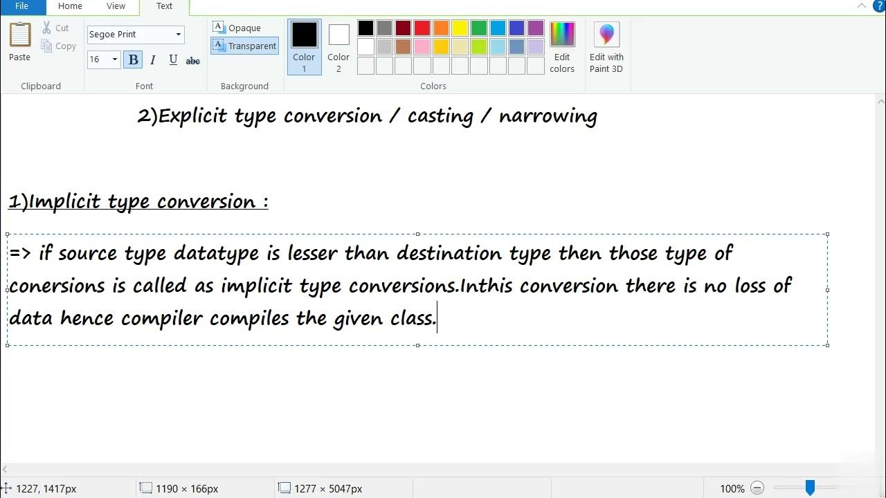 38 Primitive type conversion part 1 - YouTube