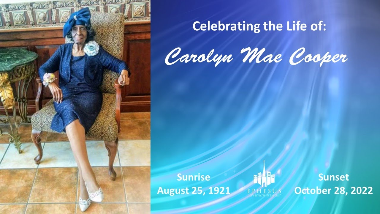 Funeral Service for the Late Carolyn Mae Cooper 11/13/22 - YouTube