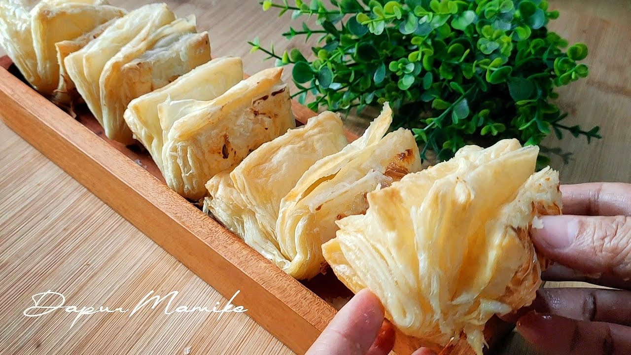 RESEP ADONAN PUFF PASTRY SUPER SIMPEL CUKUP 4 BAHAN TANPA KULKAS ‼ ...