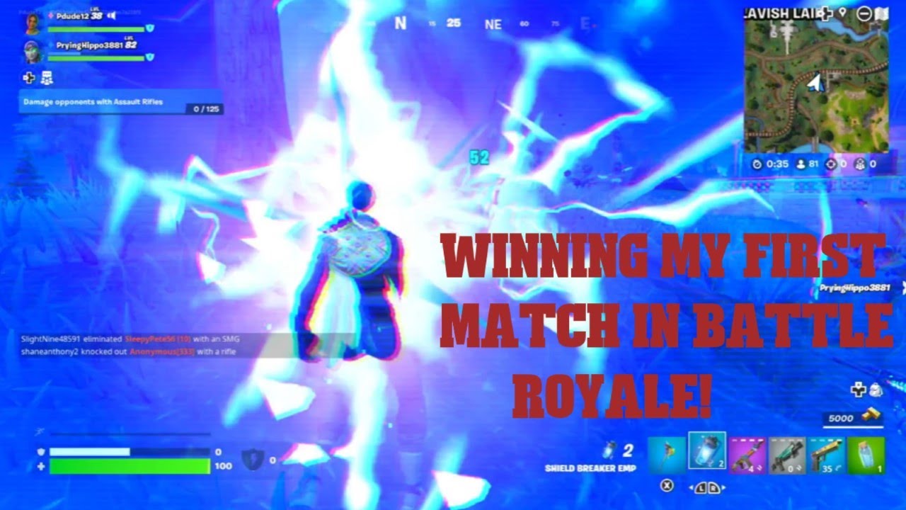My first Victory Royale in Fortnite! - YouTube
