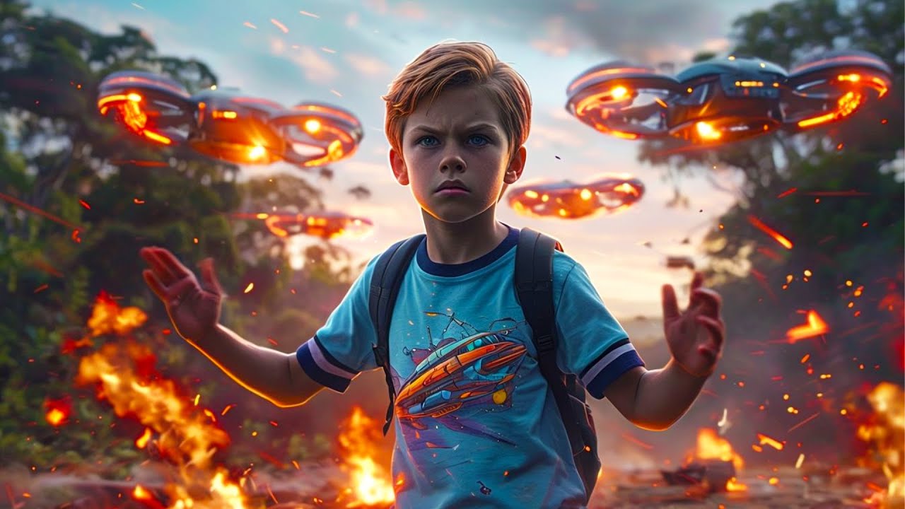 A child finds a magical stone from aliens granting him superpower and ...