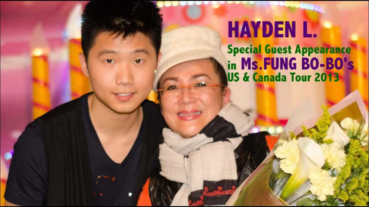 HAYDEN L, Recording Artist, in Ms. FUNG BO-BO 馮寶寶 US & Canada Tour 2013 ...