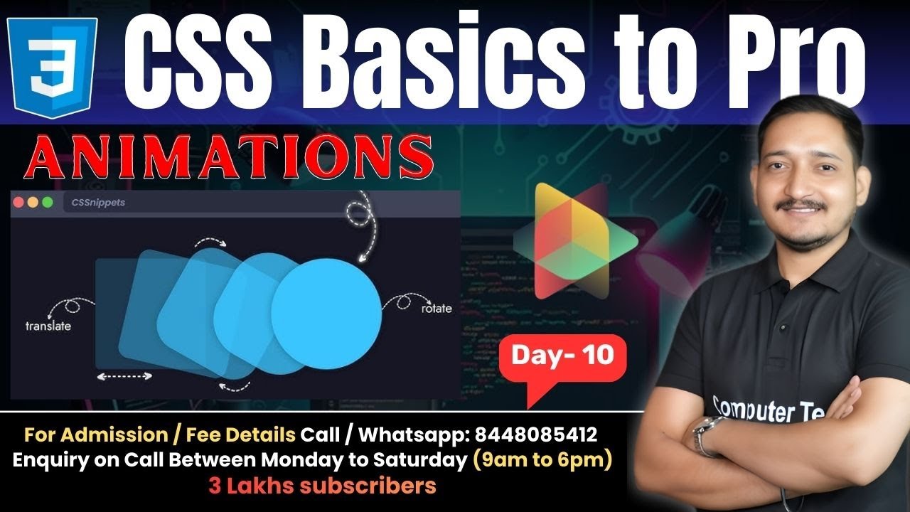 #10 CSS Animations Explained with Examples | CSS Beginner Tutorial ...