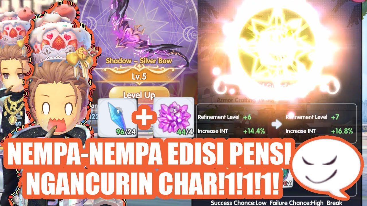 DESTROYING MY CHAR, REFINE + SHADOW!? - Ragnarok X : Next Generation ...