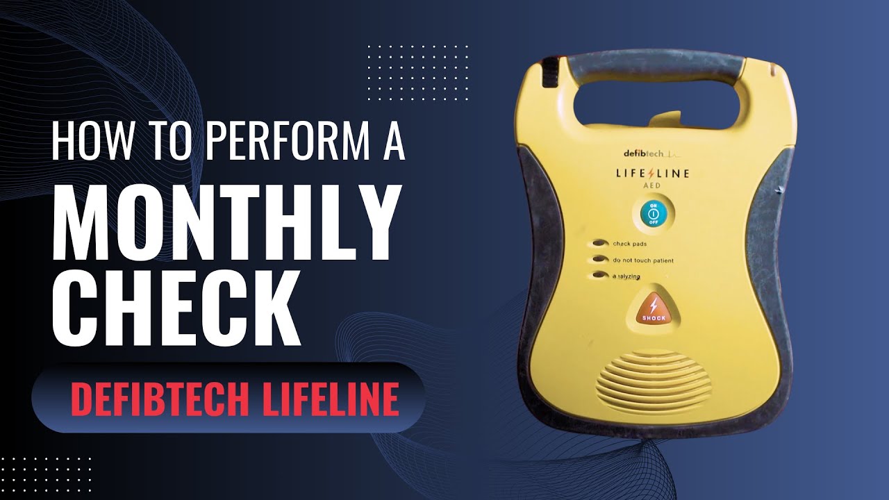 Monthly Maintenance Check for a Defibtech Lifeline AED - YouTube
