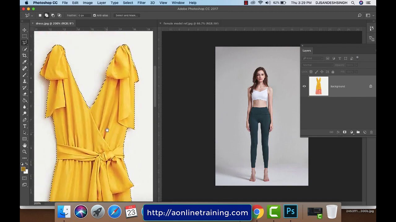 FASHION DESIGNING Using Photoshop | FREE DEMO | Replace & Adjusting ...