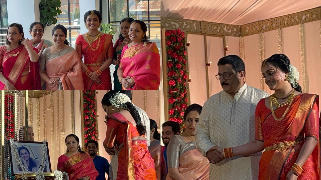 അച്ഛന്റെയും സുജാതയുടെയും കൈപിടിച്ച് രാധിക തിലക്കിന്റെ മകൾ വിവാഹ വേദിയിലേക്ക് | Radhika Thilak ...