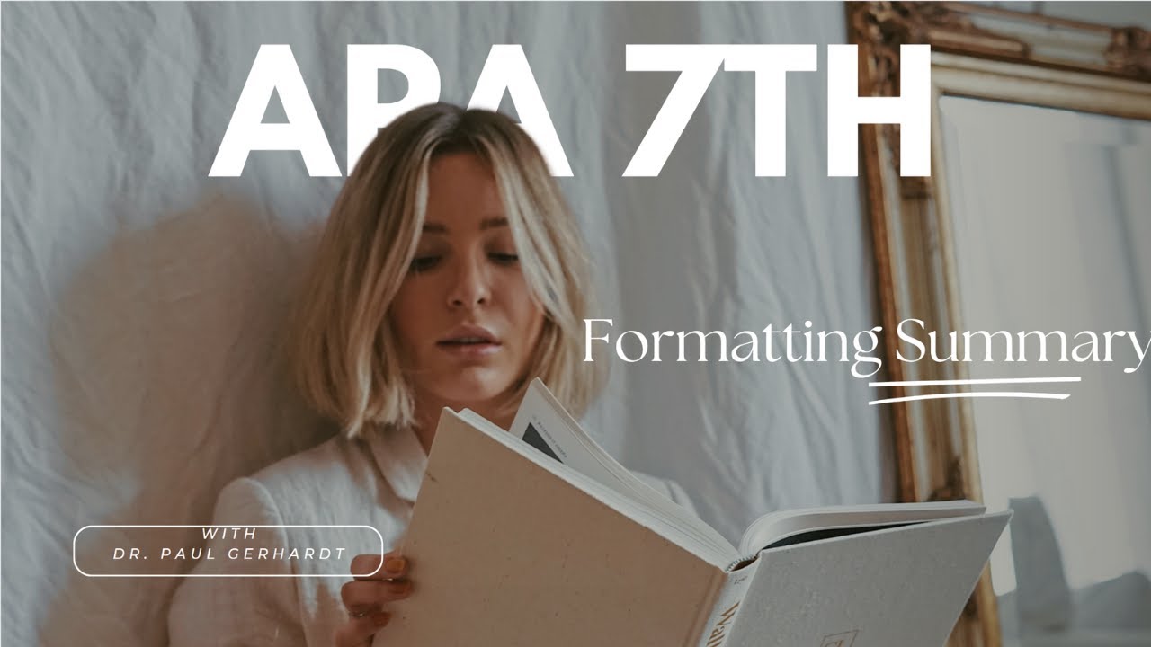 APA 7th Edition Paper Sample and APA 7th edition tutorial | Dr. Paul ...