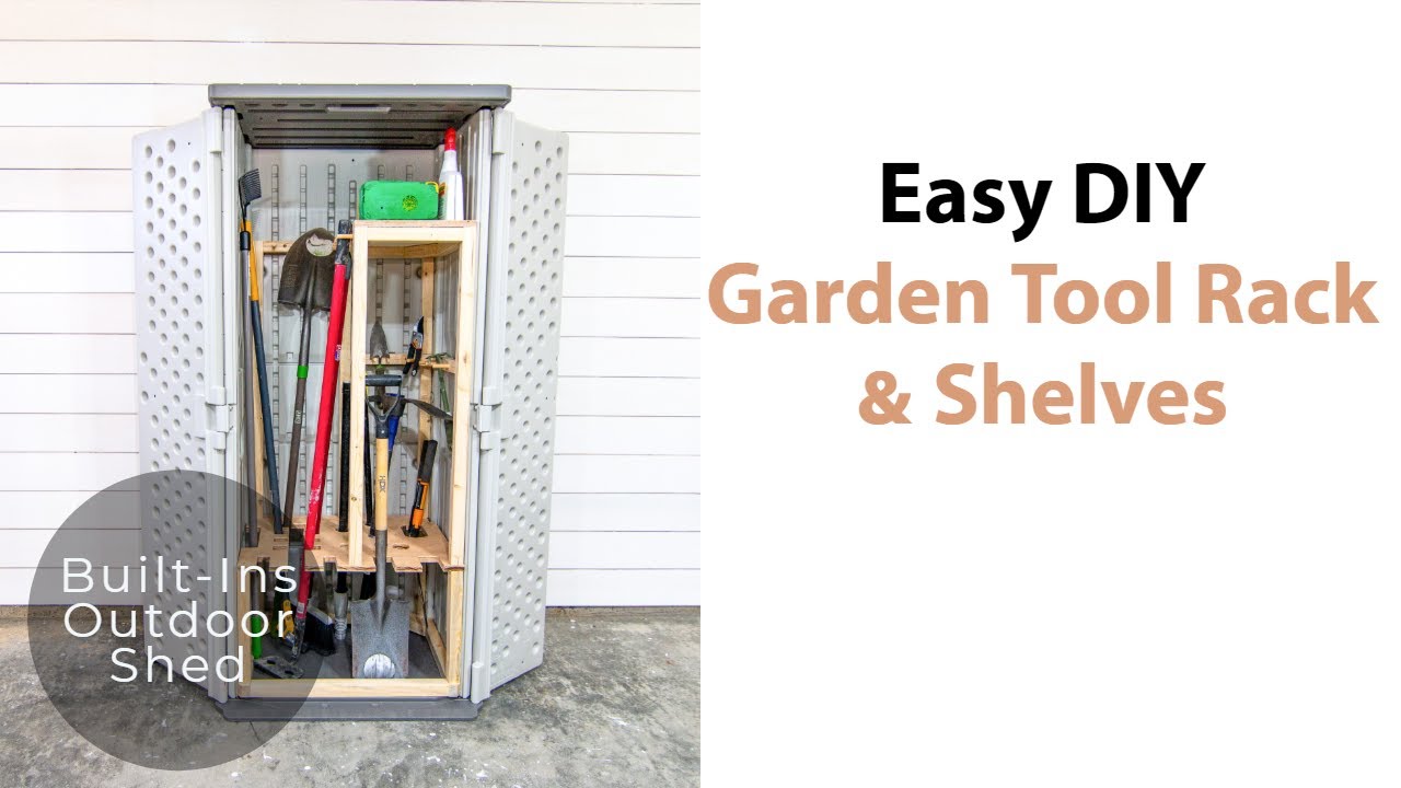 DIY Tool Rack Storage Shed | Garage Remodel Ep 5 - YouTube