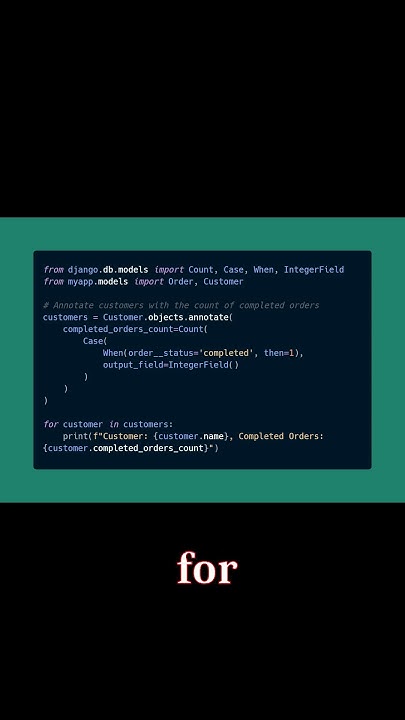 Django Trick Using Annotate With Conditional Aggregates Youtube