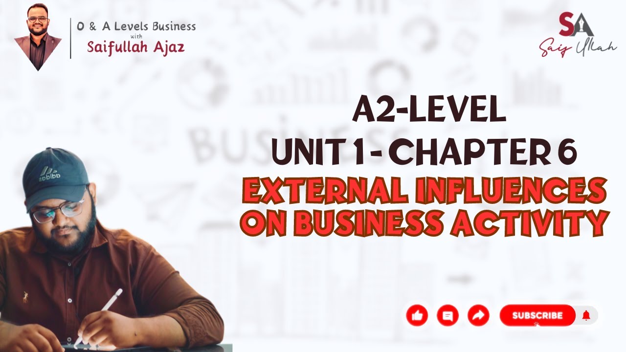 A2 Level | Unit 1 Chapter 6 External Influences on Business Activity ...