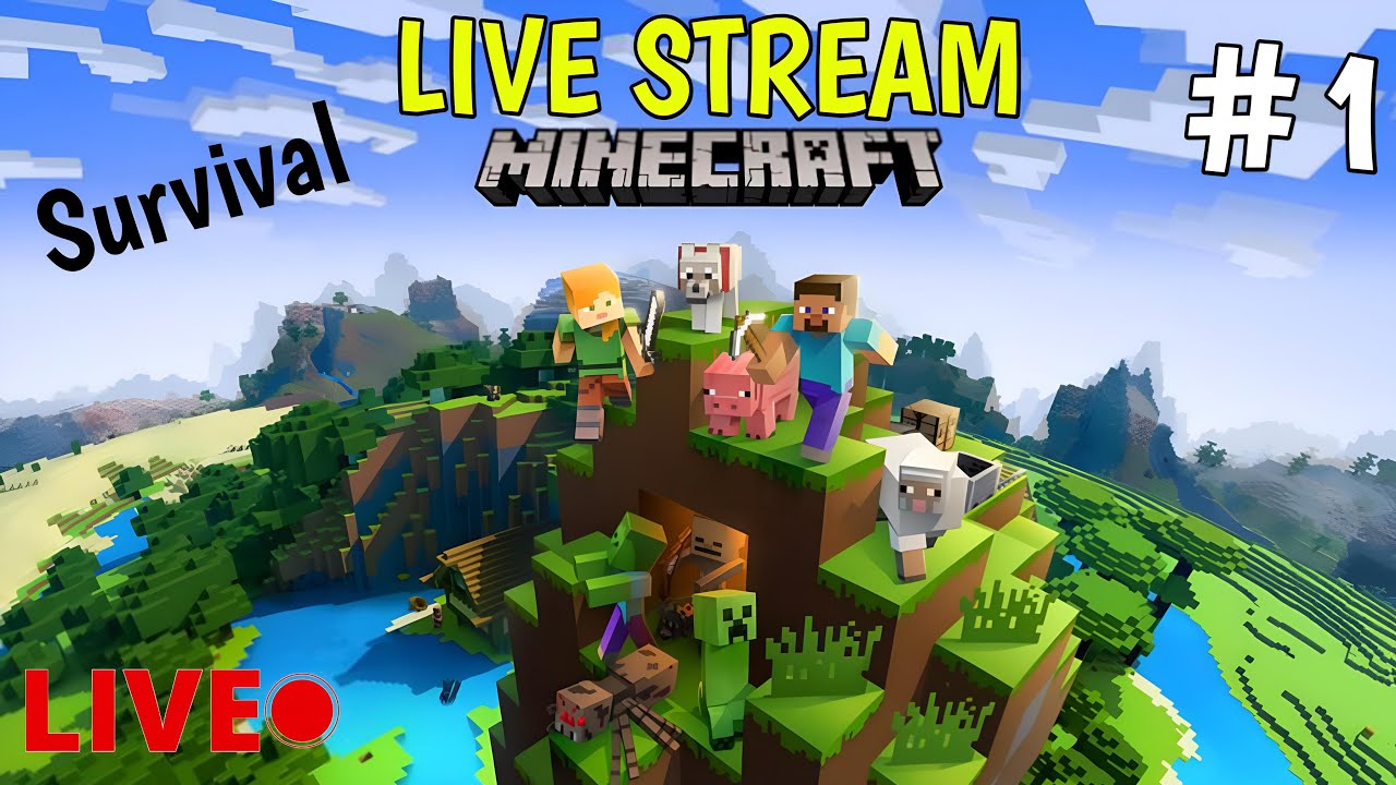 Minecraft Survival Series Part 1 Live stream - YouTube