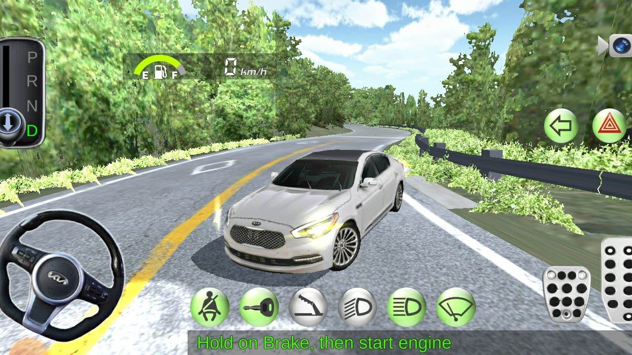 Driving class 3D game || Mountain road car game ||Andriod gameplay ...