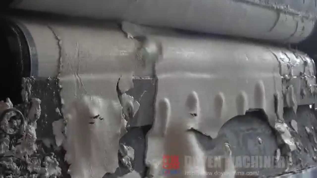 Ceramic slurry process at Ceramic Tile Plant - YouTube