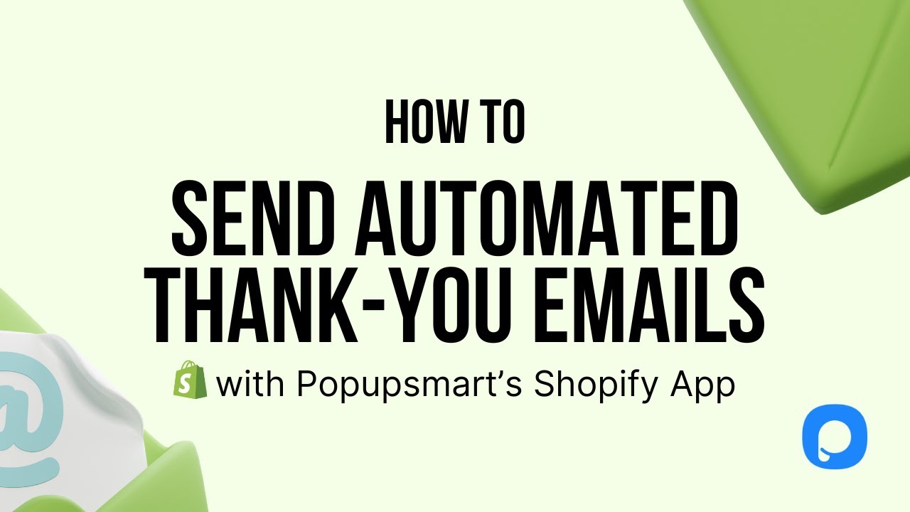 How to Send Automated Thank-You Emails to Shopify Customers - YouTube