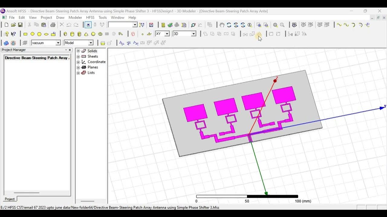 directive beam steering beam forming 1x4 array antenna with phase ...