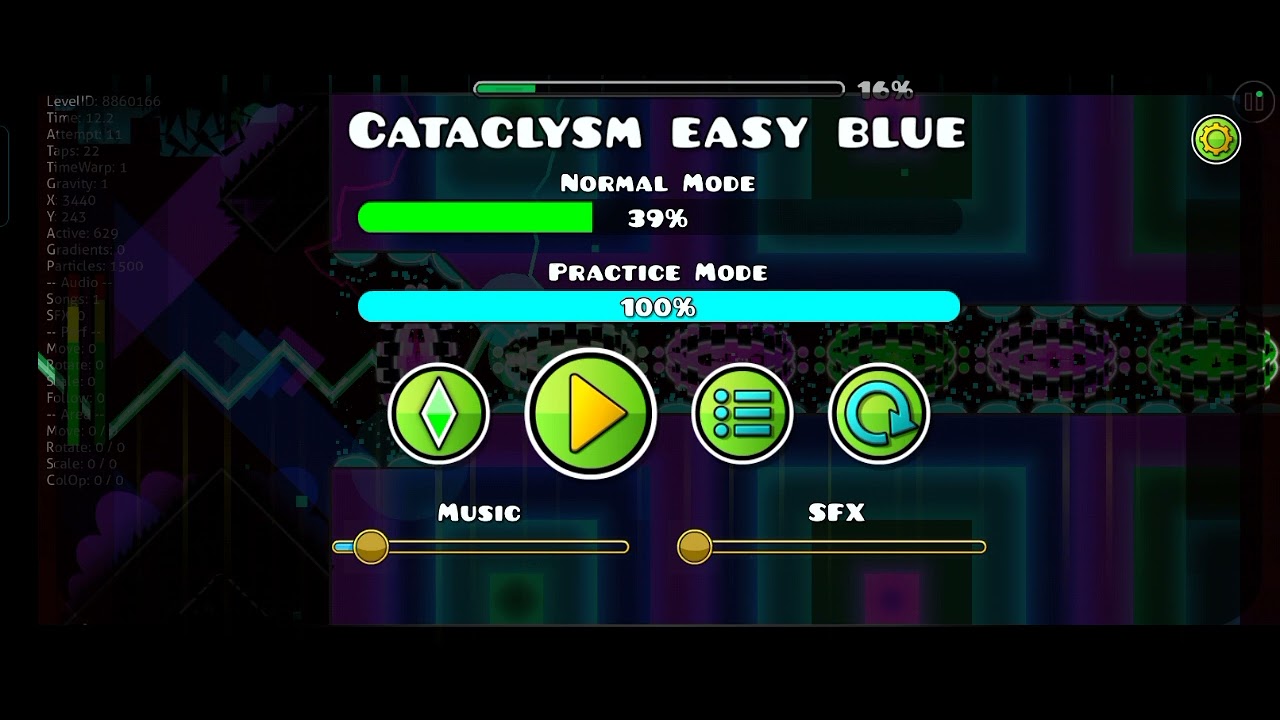jugando geometry dash - YouTube