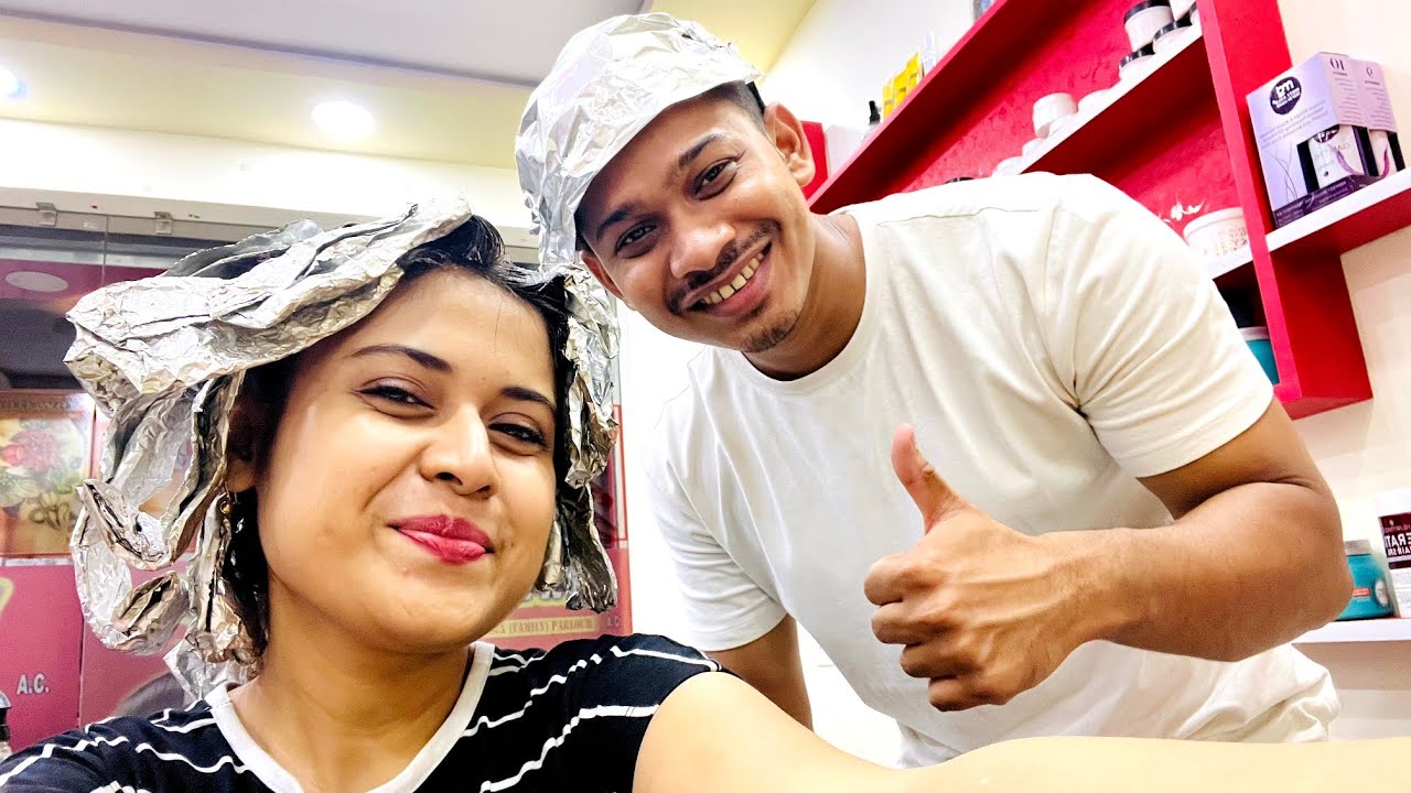 We Transforming Our Hair Together😍 ️ #chanrav #bengalicouplevlog - YouTube