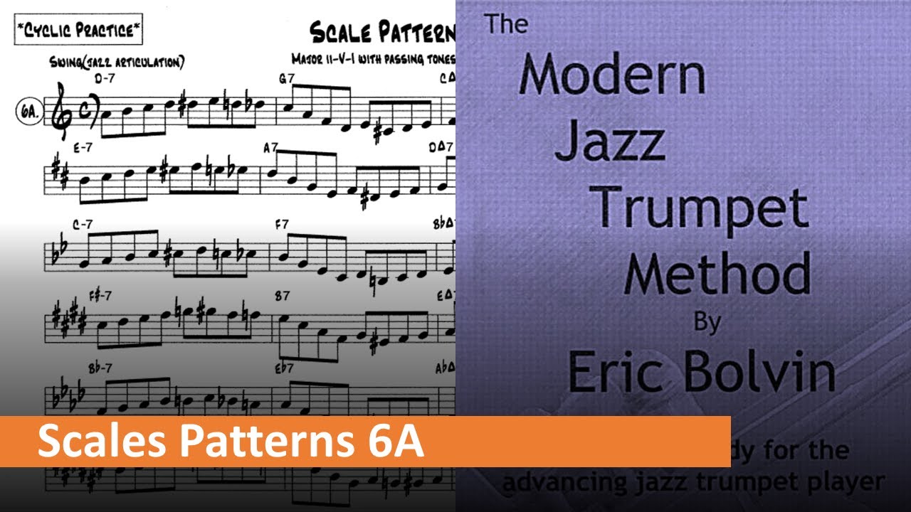The Modern Jazz Trumpet Method - [Scale Patterns] 6A (Major II-V-I ...
