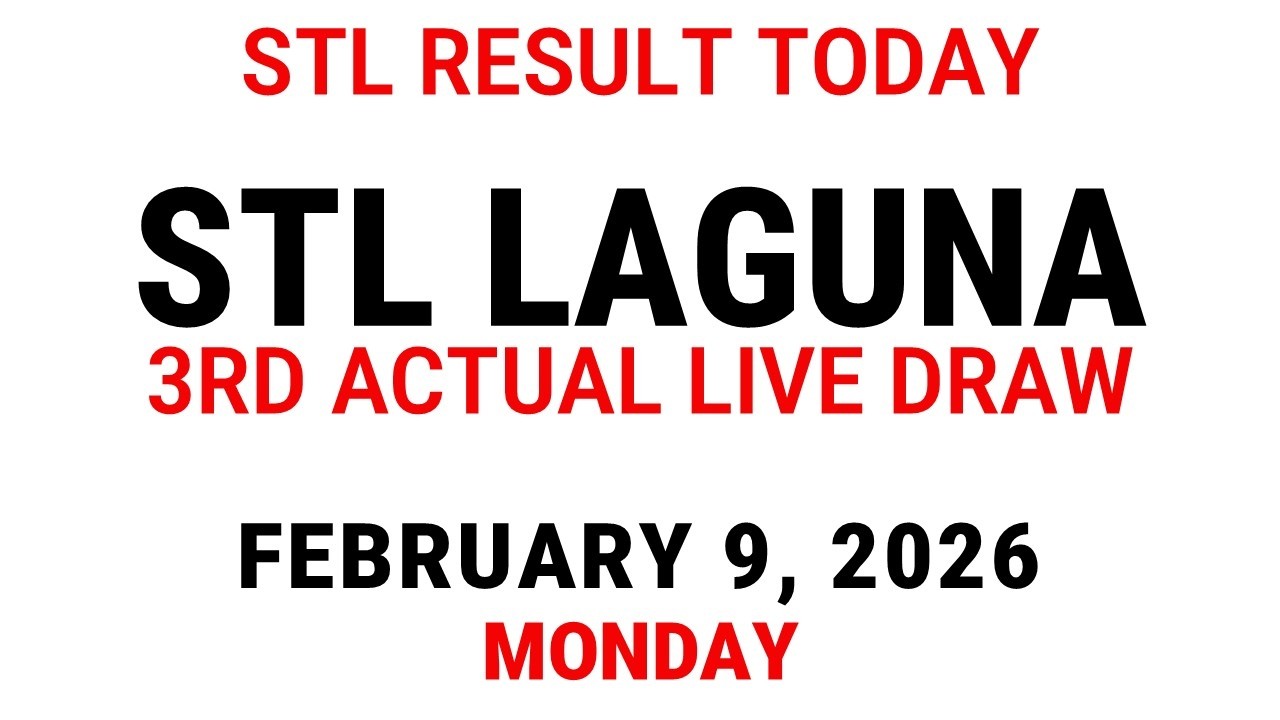 STL Laguna Result Today February 9 2026 - 8pm STL 3rd draw Live - YouTube