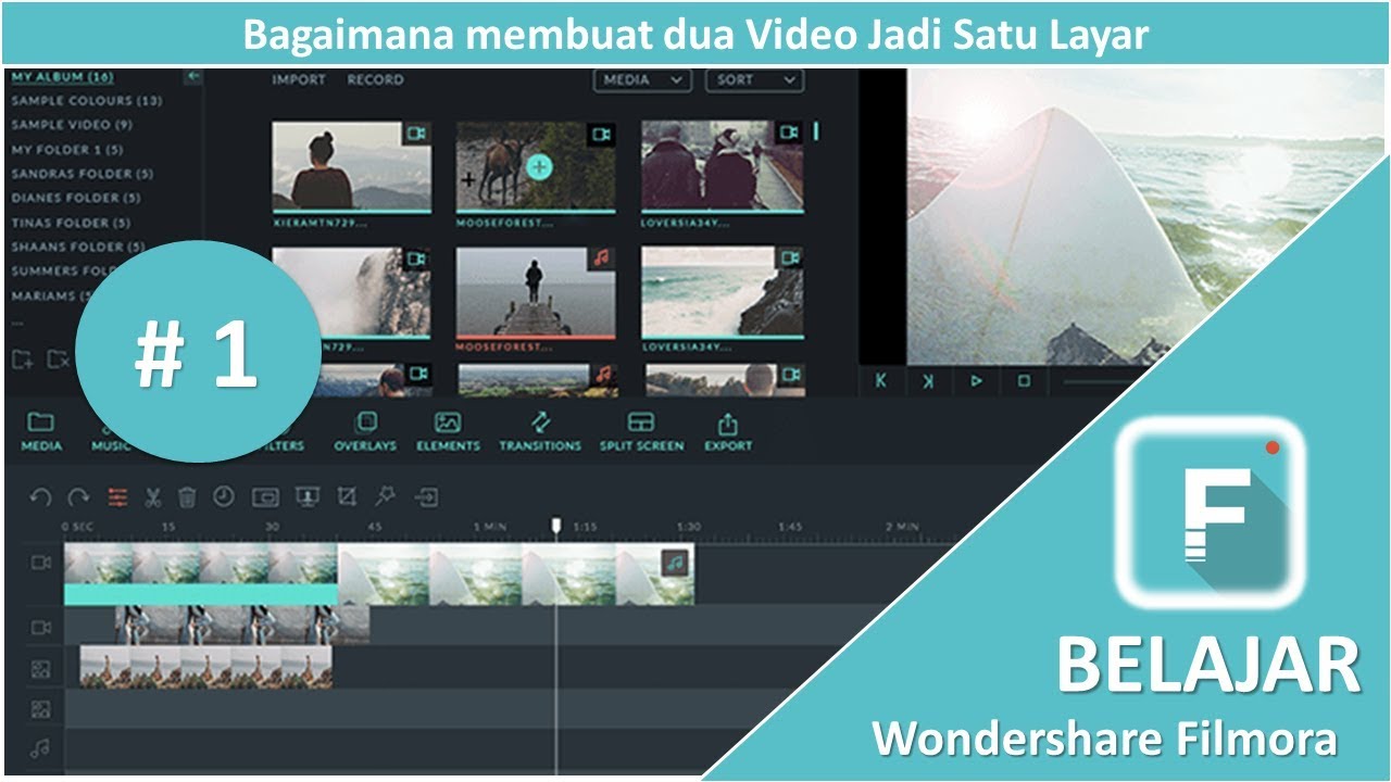 Bagaimana membuat dua Video Jadi Satu Layar - YouTube
