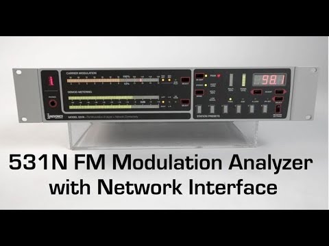 531N FM Modulation Analyzer with Network Interface - YouTube