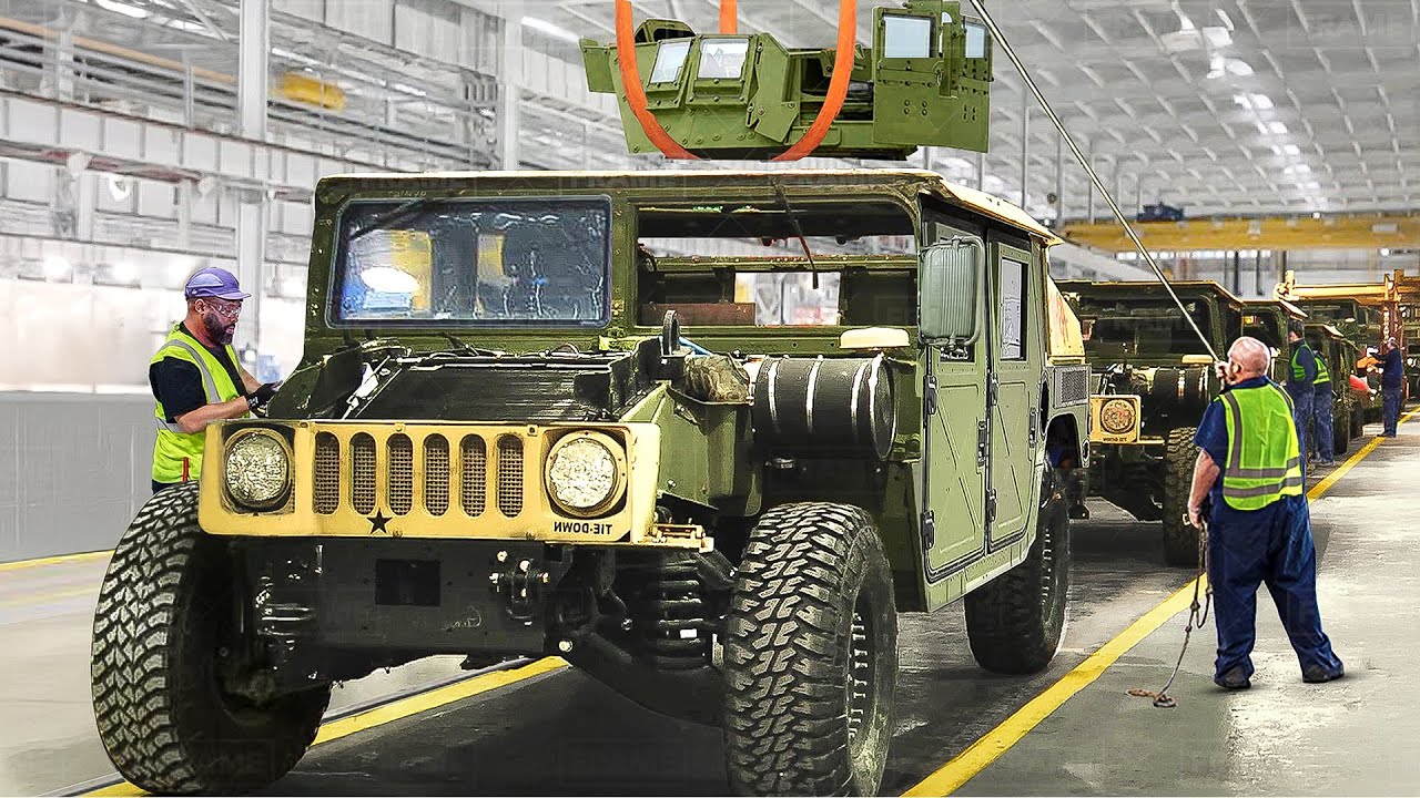 Inside Massive Factory Upgrading Tons of US Army Humvees - YouTube
