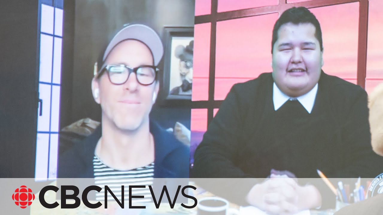 First Nations students nab Ryan Reynolds interview - YouTube