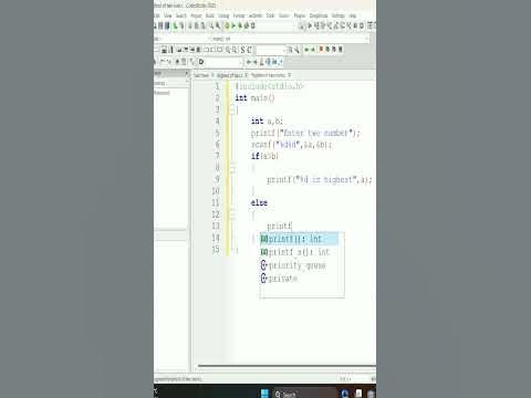 C program to find highest number between two numbers #coding #how #code - YouTube