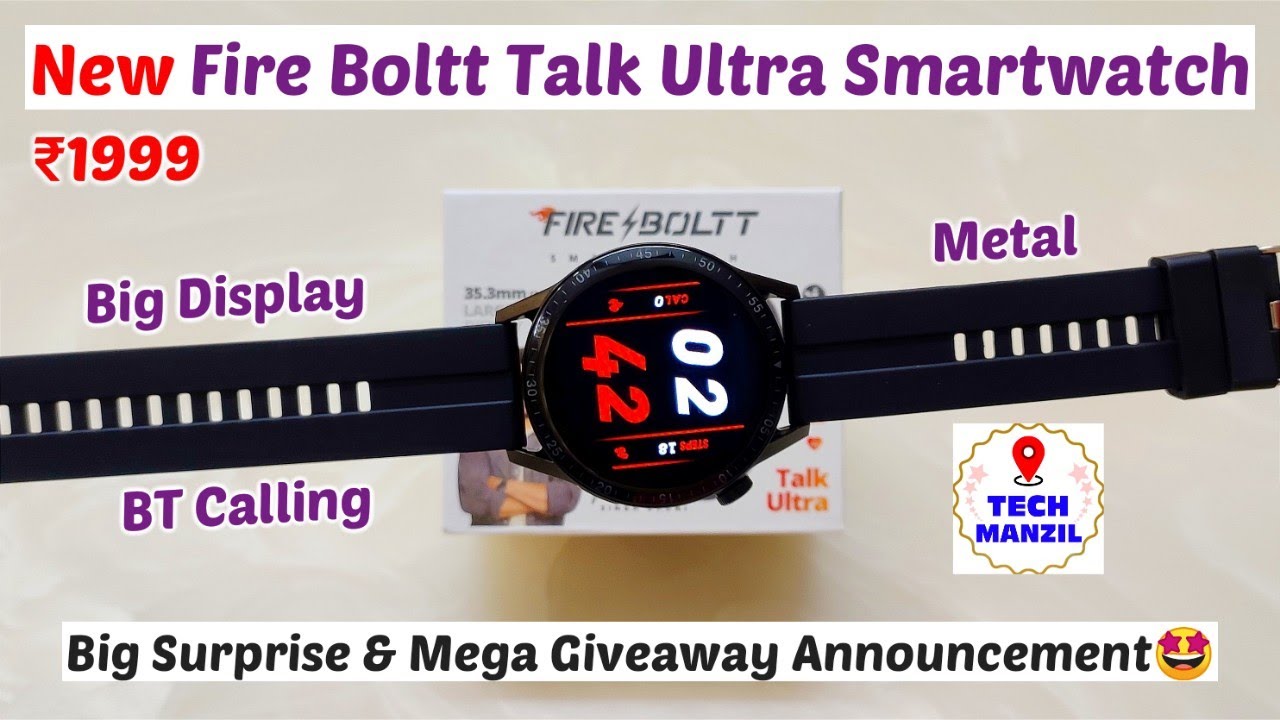 Fire Boltt Talk Ultra Unboxing & Review | Best Smartwatch Under 2000 ...