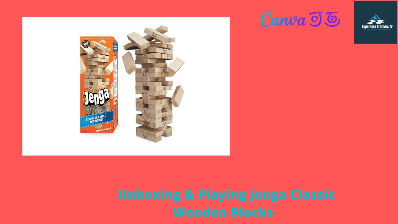 Unboxing Jenga Wooden Blocks & Buliding Jenga & Dominos | Jenga Classic ...