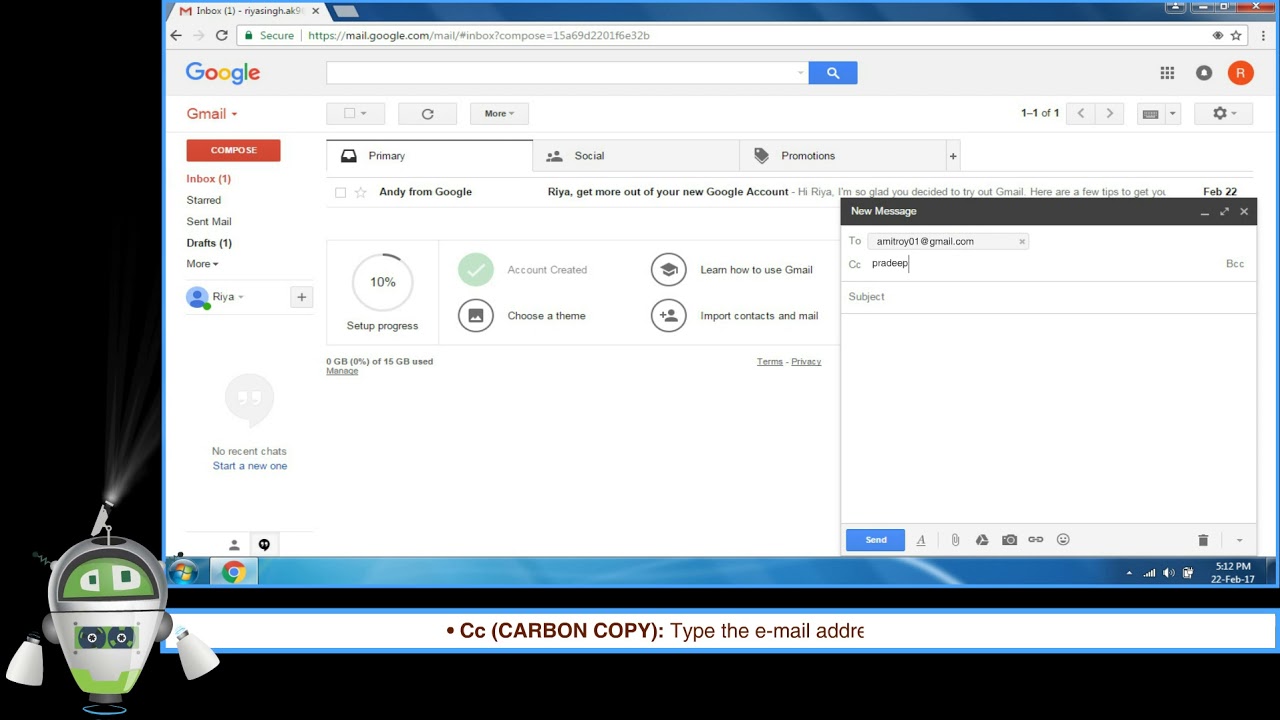 Sending an E-mail | Computer Class 6 - YouTube