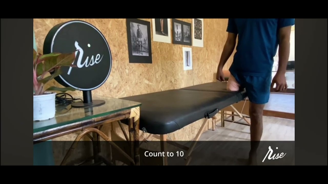 Above knee stump exercise - YouTube